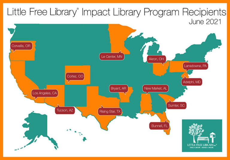 Announcing Impact Library Recipients, June 2021 - Little Free Library