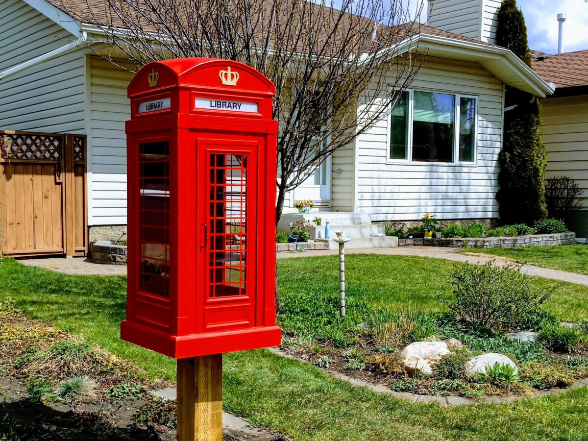 20 British Phone Booth Little Free Libraries - Little Free Library