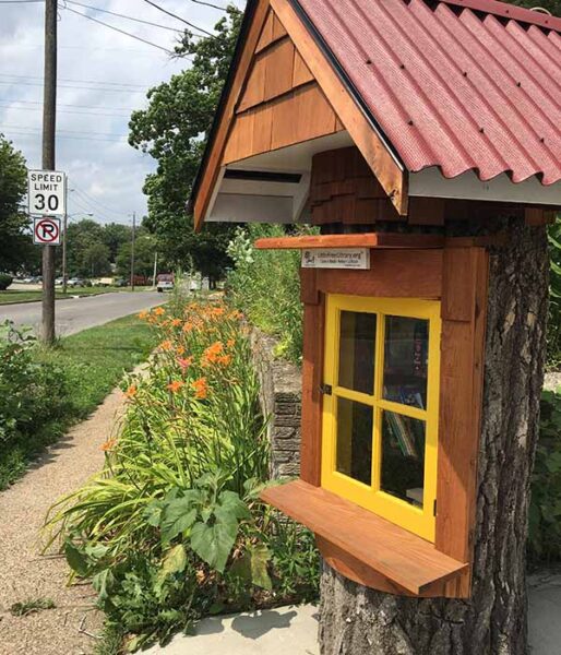 11 Epic Little Free Libraries Carved from Trees - Little Free Library