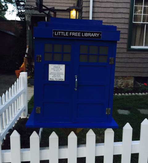 38 Must-See TARDIS Little Free Libraries - Little Free Library