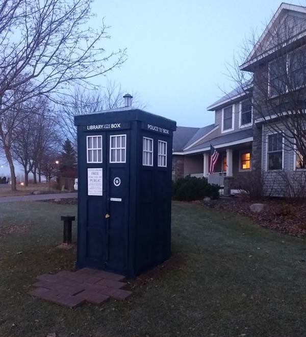 38 Must-See TARDIS Little Free Libraries - Little Free Library