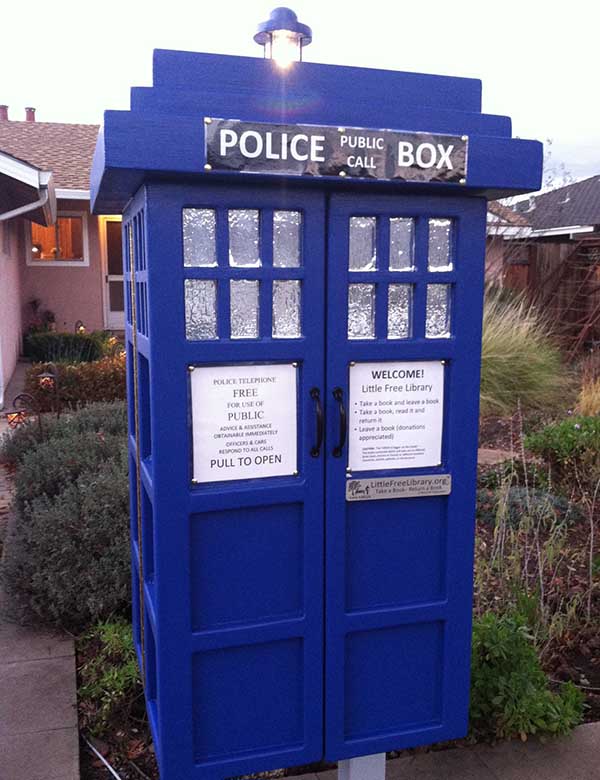 38 Must-See TARDIS Little Free Libraries - Little Free Library