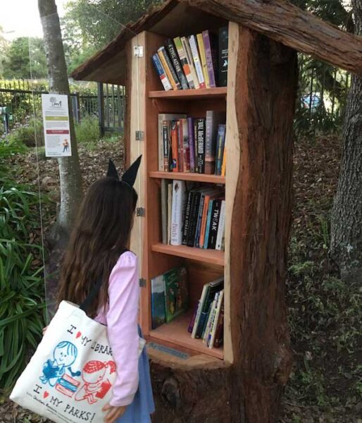 11 Epic Little Free Libraries Carved from Trees - Little Free Library