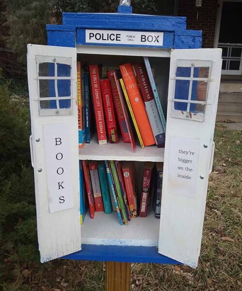 38 Must-See TARDIS Little Free Libraries - Little Free Library