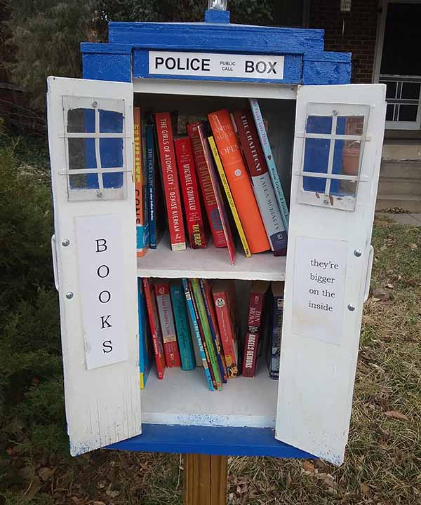 38 Must-See TARDIS Little Free Libraries - Little Free Library
