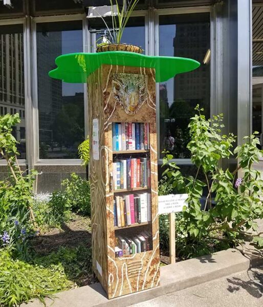 11 Epic Little Free Libraries Carved from Trees - Little Free Library