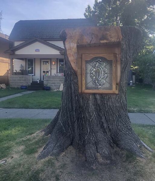 11 Epic Little Free Libraries Carved from Trees - Little Free Library