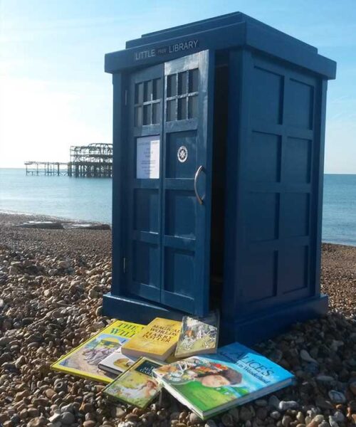 38 Must-See TARDIS Little Free Libraries - Little Free Library